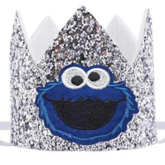 Handmade | Accessories | Cookie Monster Crown Smash Cake Birthday Crown ...